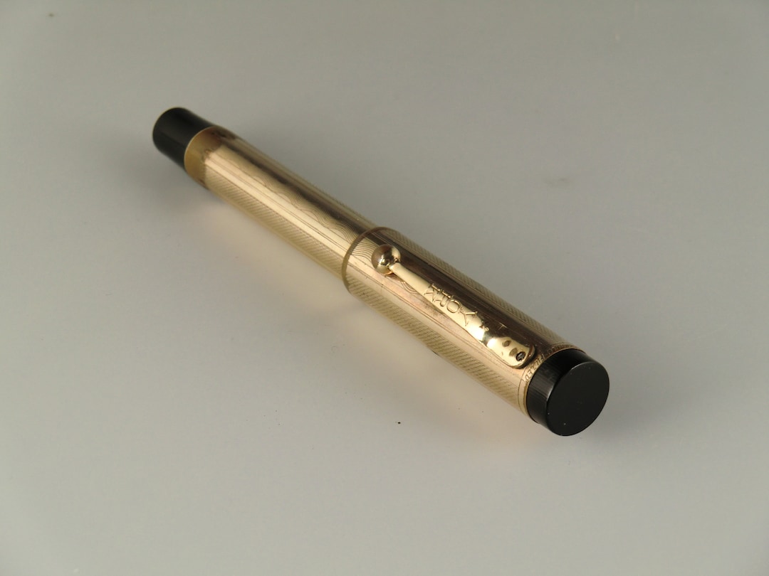 Gold Fountain Vintage Pen York 24K Gold Filled VERY RARE - Etsy