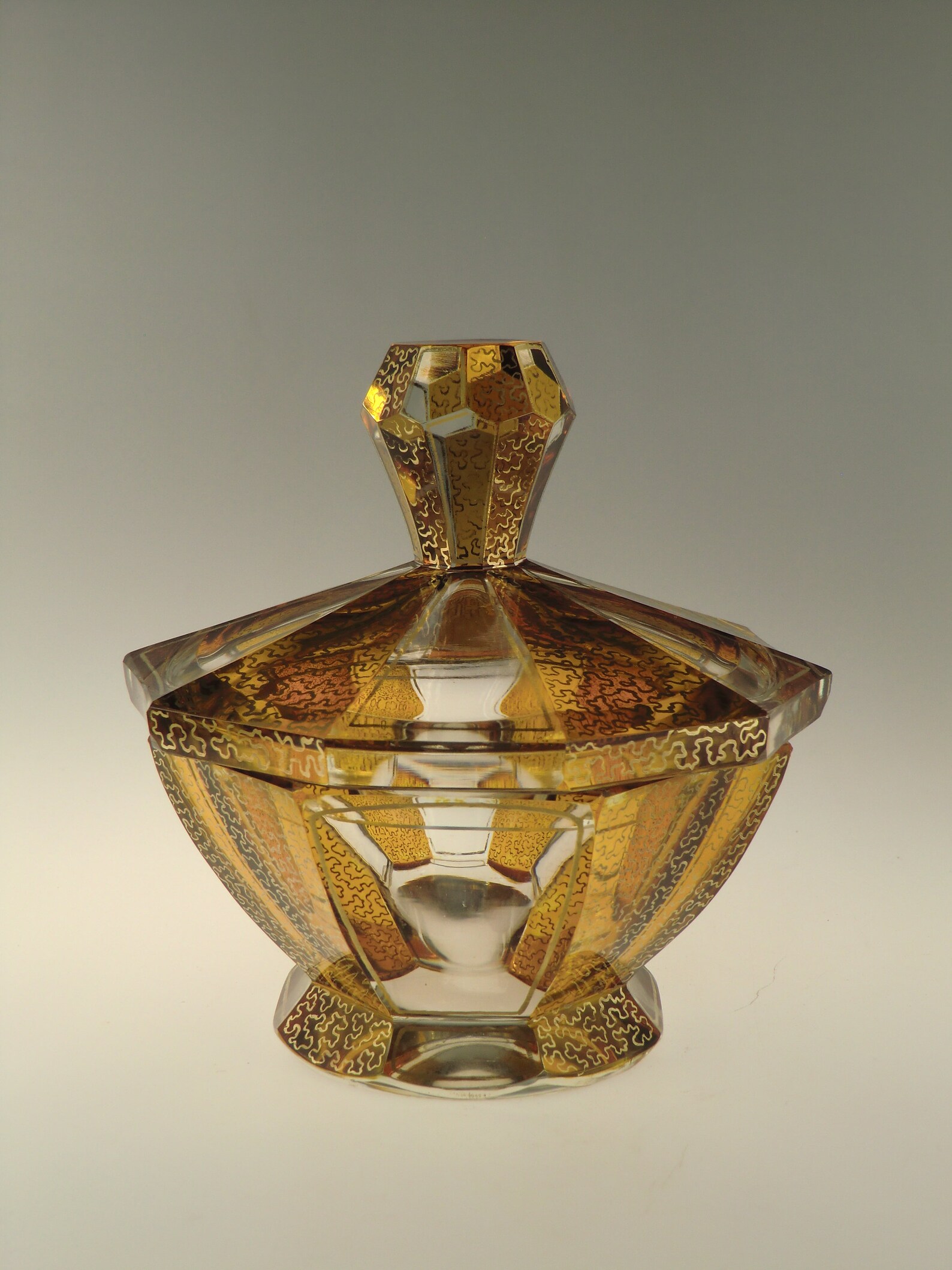 Bohemian Czech Karel Palda Haida Art Deco Great Big Glass - Etsy