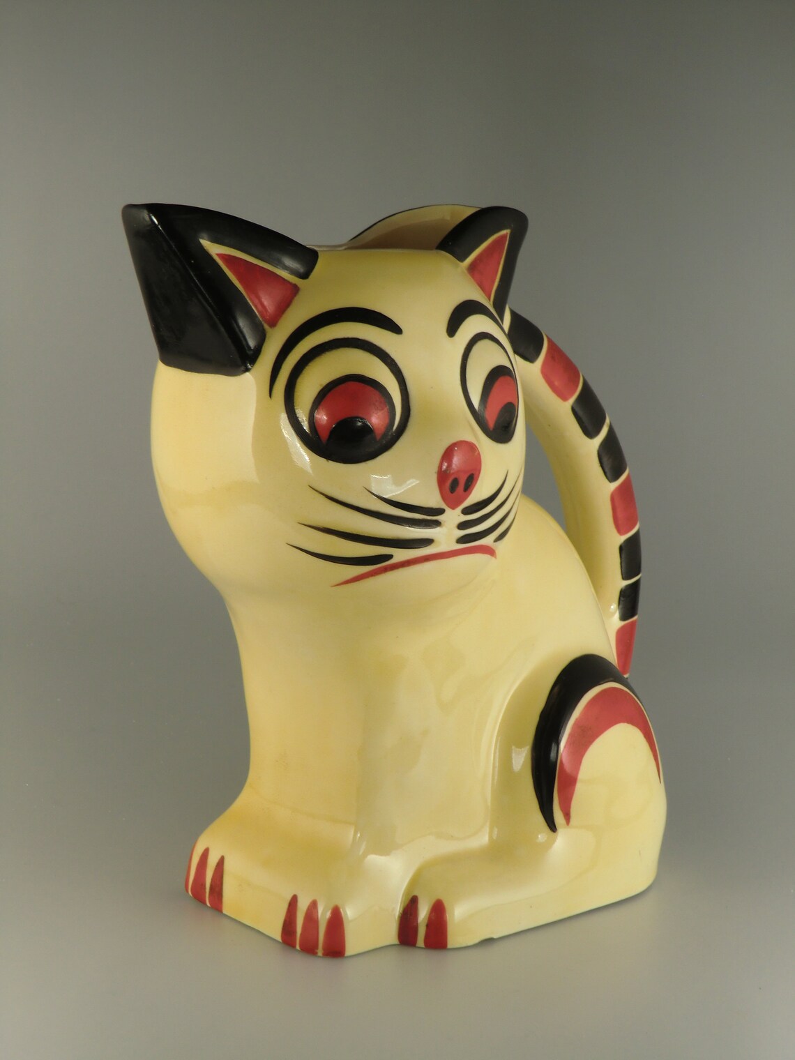 Bohemian Czech Art Deco Ditmar Urbach Art Pottery Cat Pitcher - Etsy