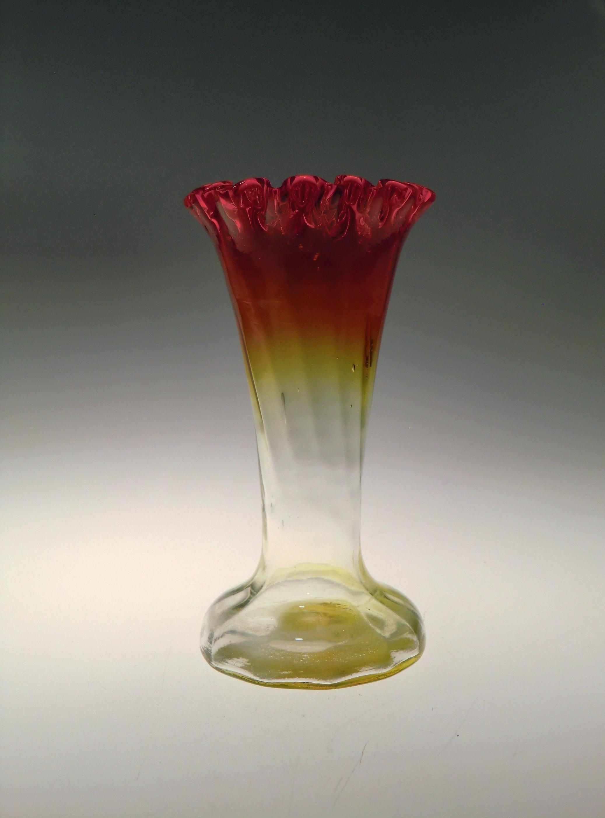 Bohemian Czech Art Glass Vase by Jan Gabrhel for Chlum U - Etsy