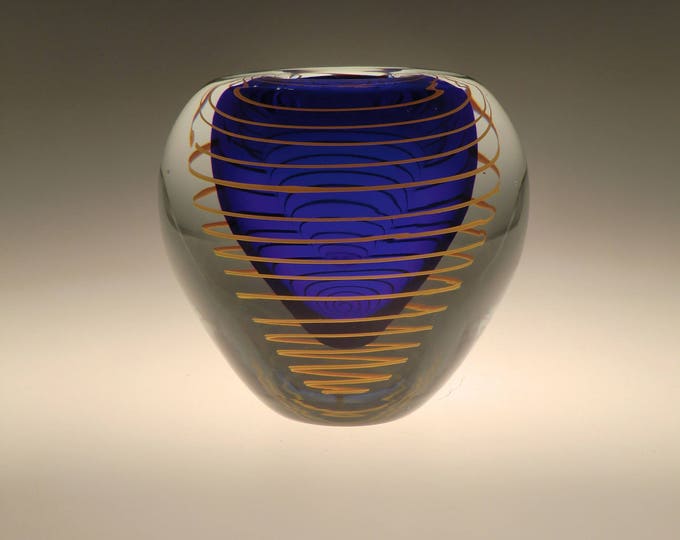 Bohemian Czech Skrdlovice Art Glass Vase by Stanislav Libensky AMAZING ...