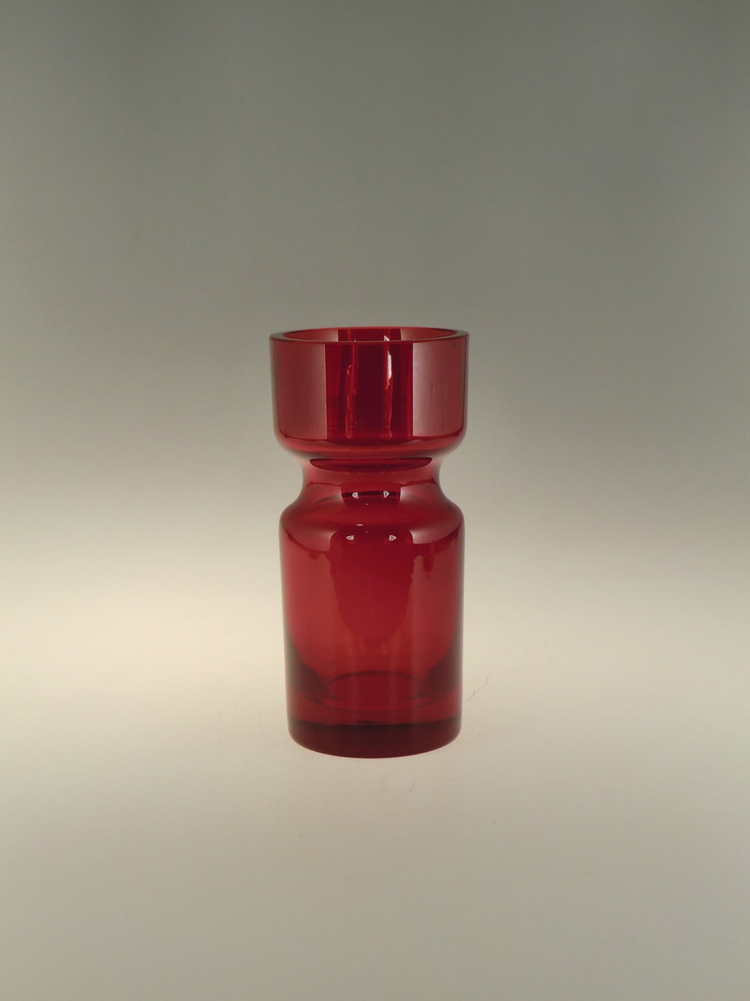 Bohemian Czech Art Glass Ruby Vase by Jan Gabrhel for Chlum U Trebone ...