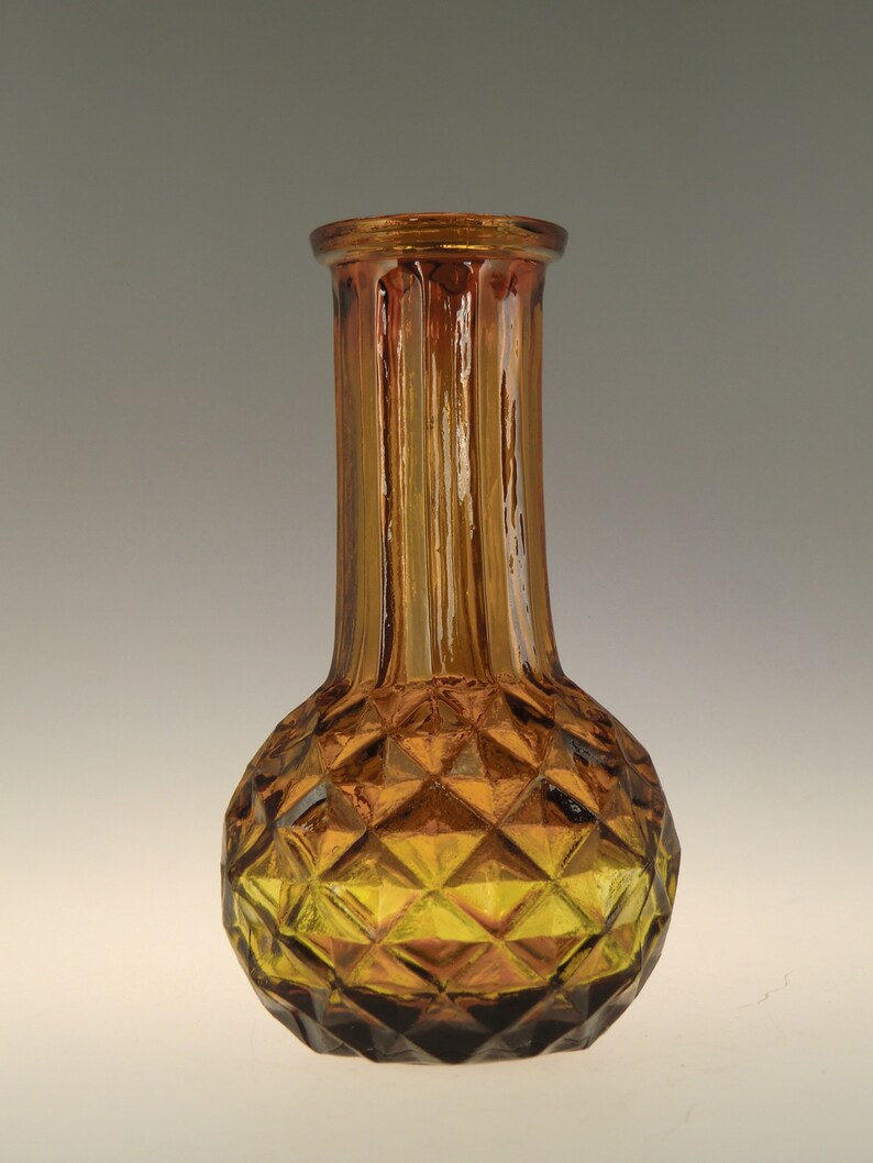 Bohemian Czech Art Glass Pressed Vase by Vaclav Hanus for - Etsy