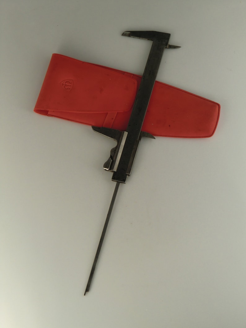 Vintage Marked German Mauser Micrometer Slide Steel Caliper With ...