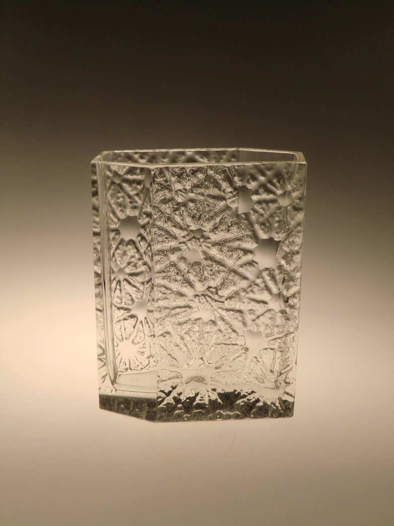 Bohemian Czech Amazing Art Cut Glass Vase by Vaclav Hanus | Etsy