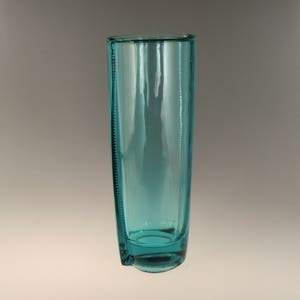 Czech Bohemian Turquoise Beryl Art Glass Vase by Milos Filip - Etsy