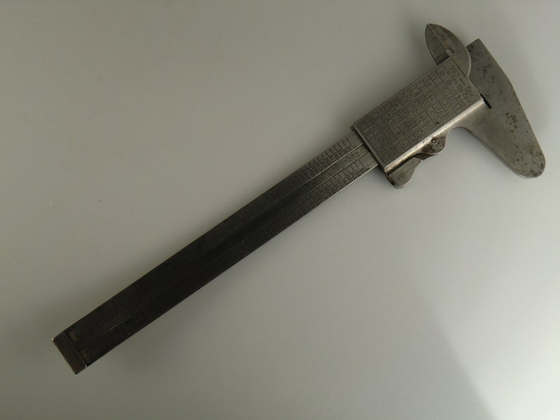 Vintage Marked German Mauser Micrometer Slide Steel Caliper With ...