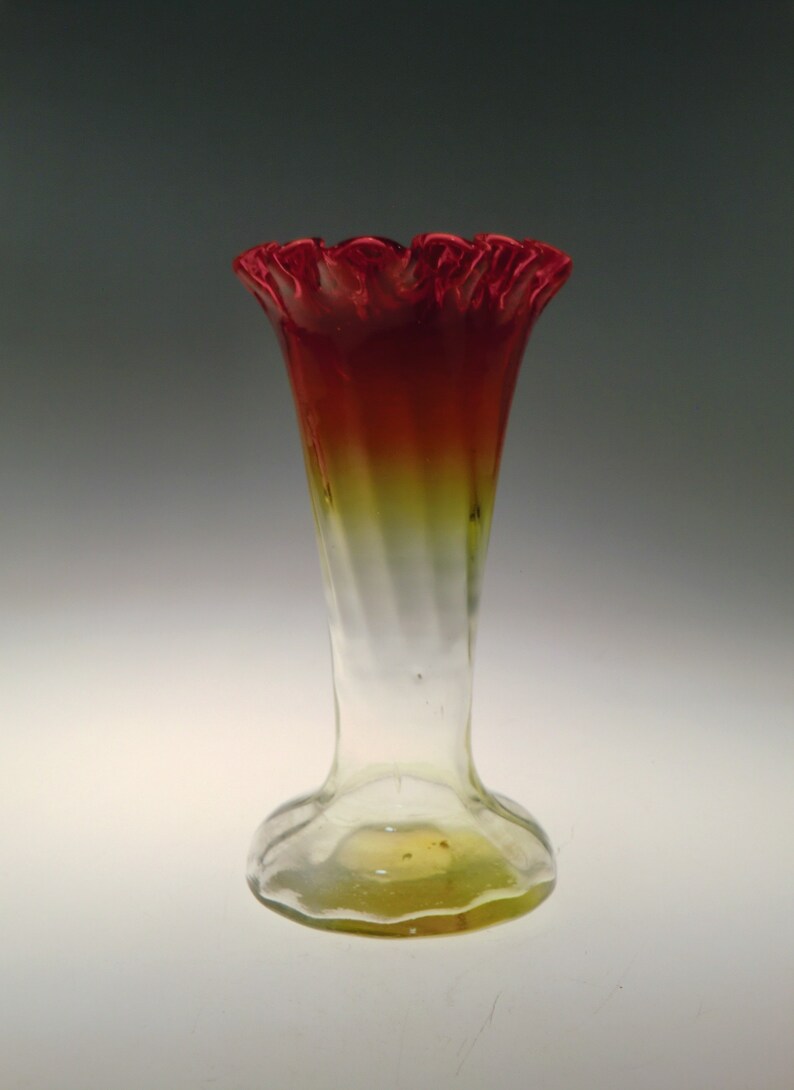 Bohemian Czech Art Glass Vase by Jan Gabrhel for Chlum U - Etsy