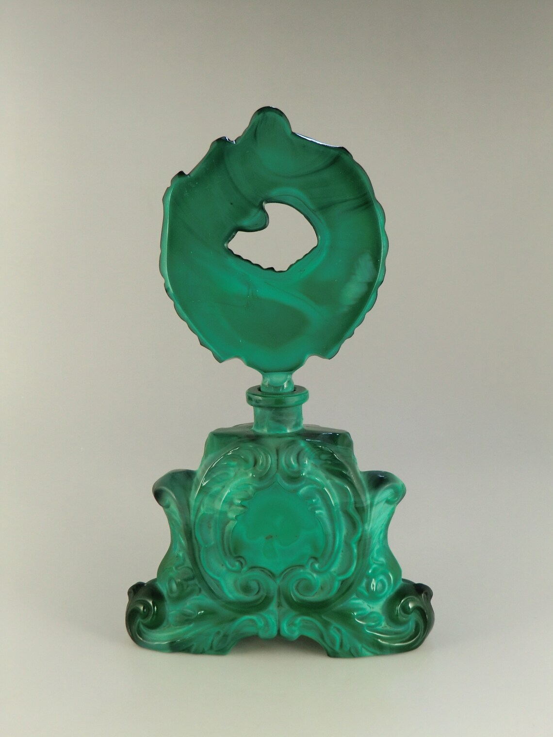 Bohemian Czech Frantisek Halama Art Deco Malachite Jade Glass - Etsy