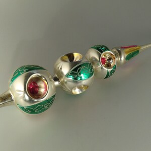 Vintage Bohemian Czech Glass Top Topper Christmas Tree With Reflectors ...