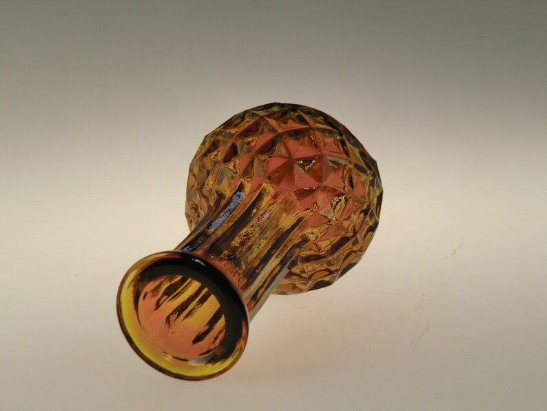 Bohemian Czech Art Glass Pressed Vase by Vaclav Hanus for - Etsy