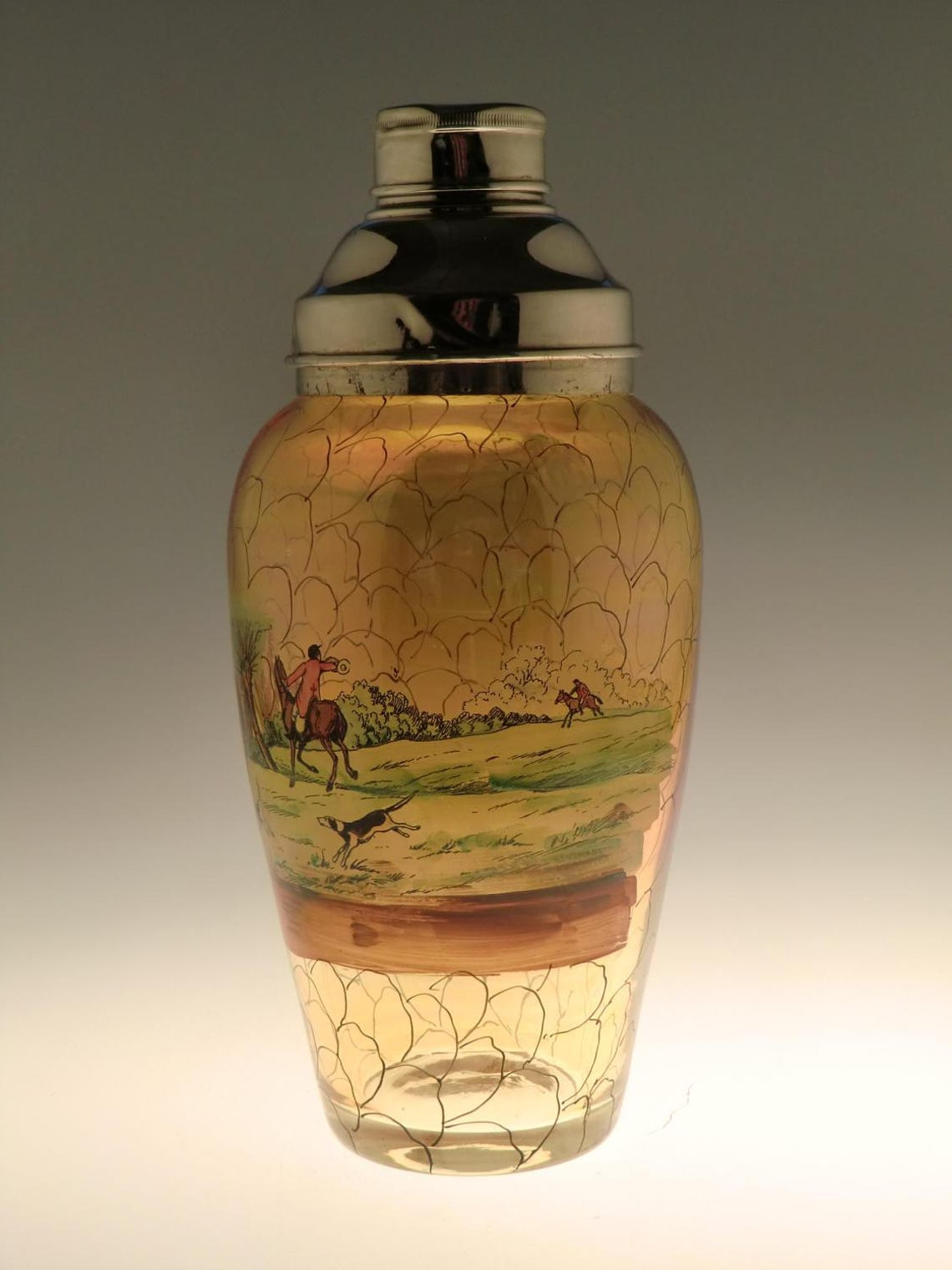Czech Bohemian Haida Karel Palda Art Deco Glass Shaker - Etsy