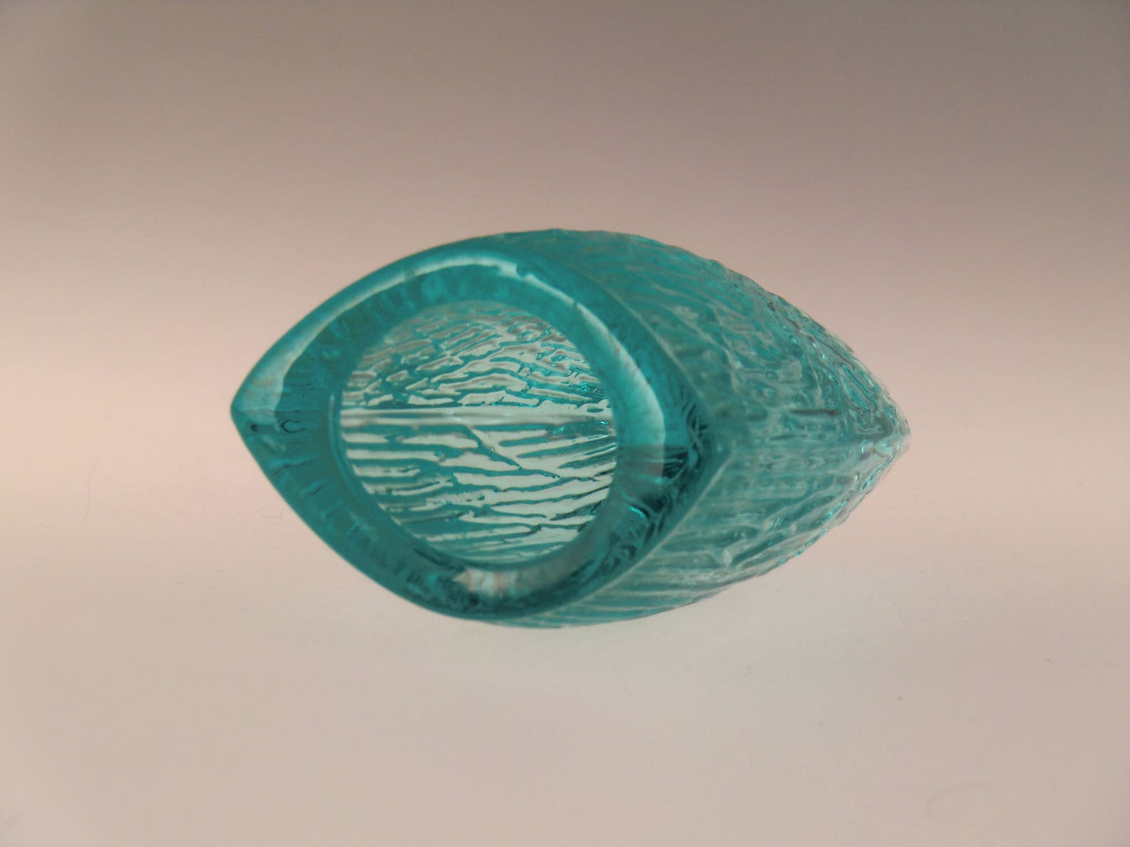 Bohemian Czech Art Glass Beryl Turquoise Pressed Vase by | Etsy