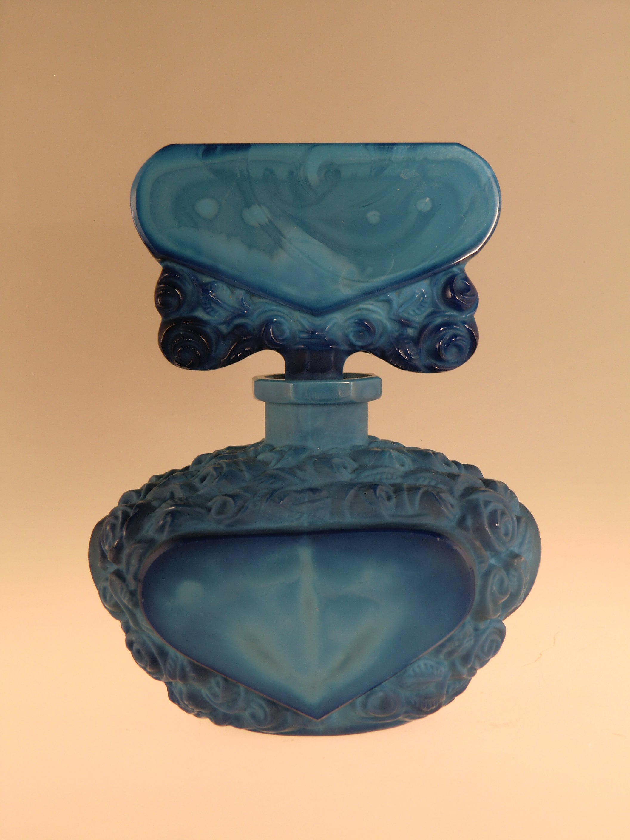 Bohemian Czech Art Deco Lapis Lazuli Opaque Blue Glass Perfume - Etsy