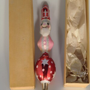 Bohemian Czech Vintage Glass Christmas Top on Tree Topper Christmas ...