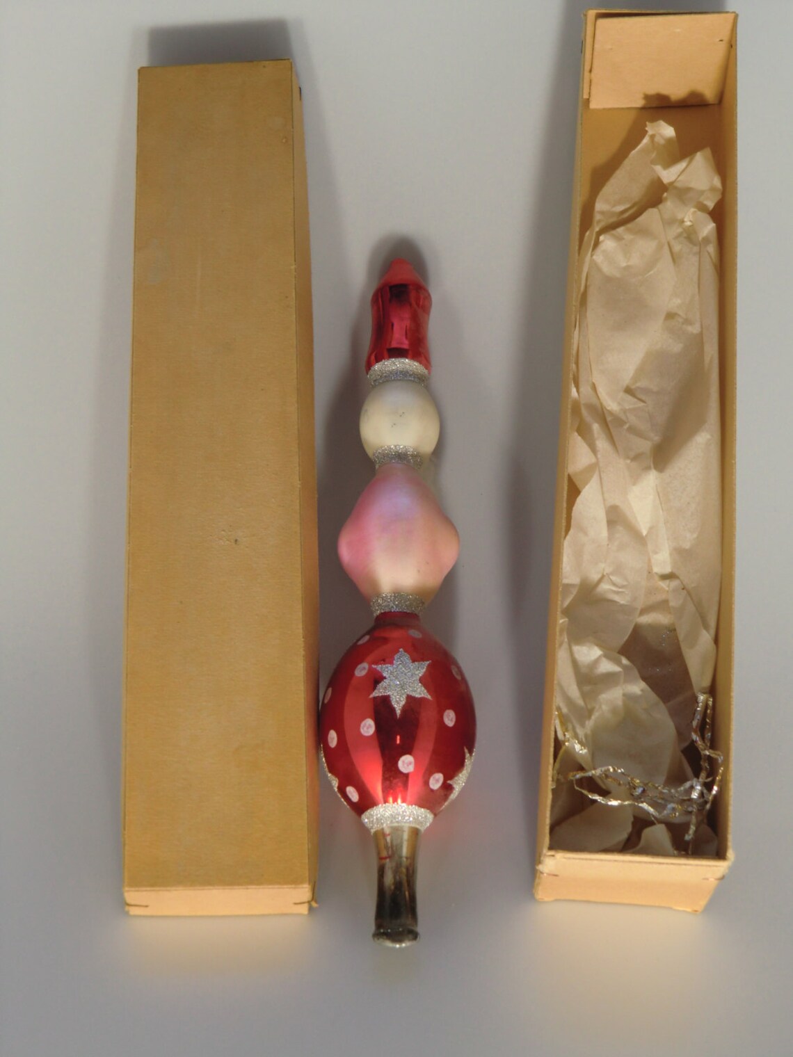 Bohemian Czech Vintage Glass Christmas Top on Tree Topper | Etsy