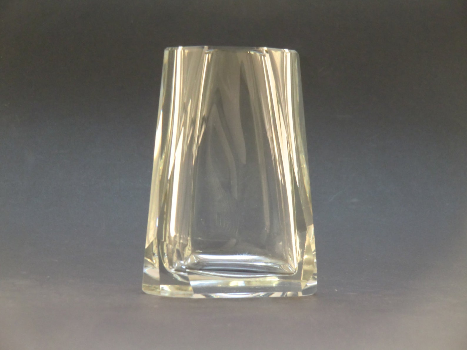 Czech Bohemian Art Glass Vase By J Riedel Art Deco Etsy