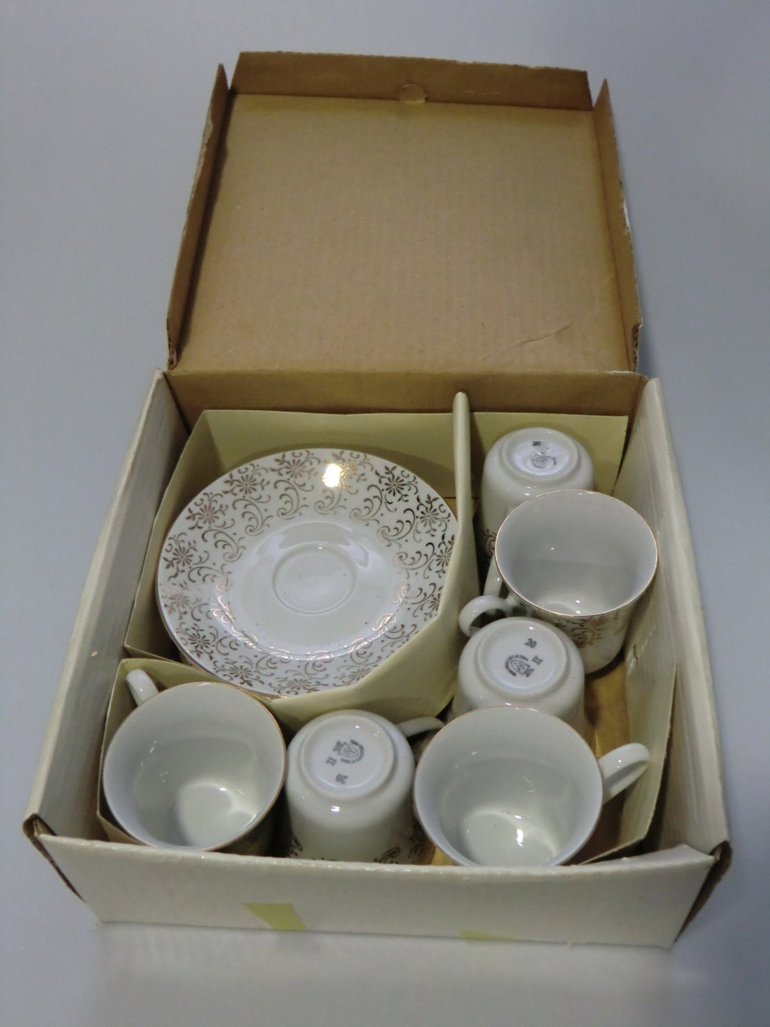 Bohemian Czech JSK Tea Cups Coffee Cups Set Carlsbad Pottery - Etsy