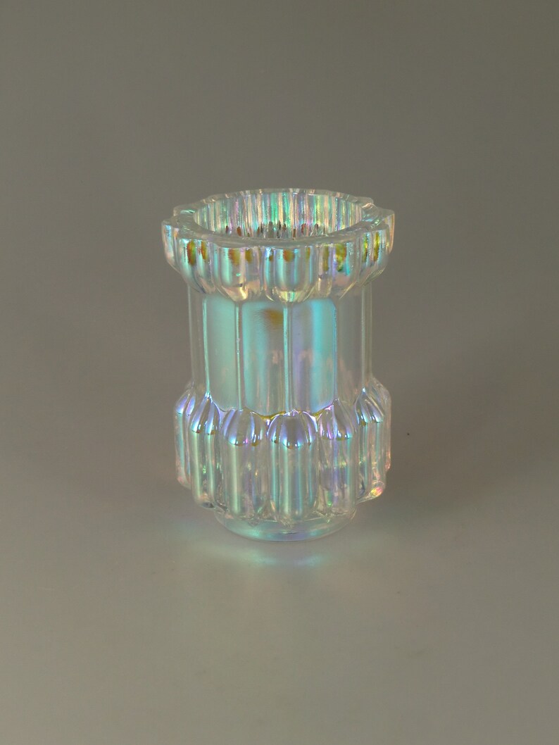 Bohemian Czech Art Glass Iris Iridescent Vase by Vaclav Hanus - Etsy