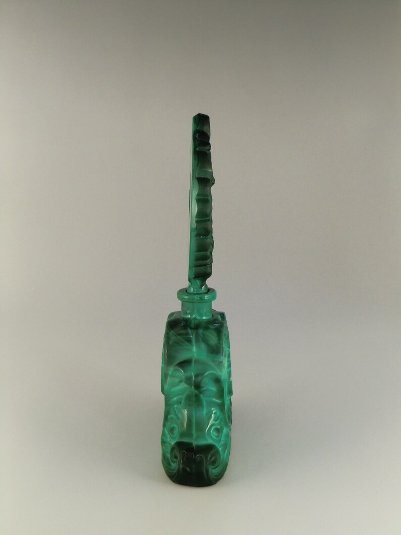 Bohemian Czech Frantisek Halama Art Deco Malachite Jade Glass | Etsy