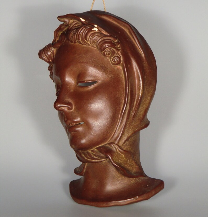 Bohemian Czech Bechyne Pottery Wall Mask by Josef Vanca - Etsy