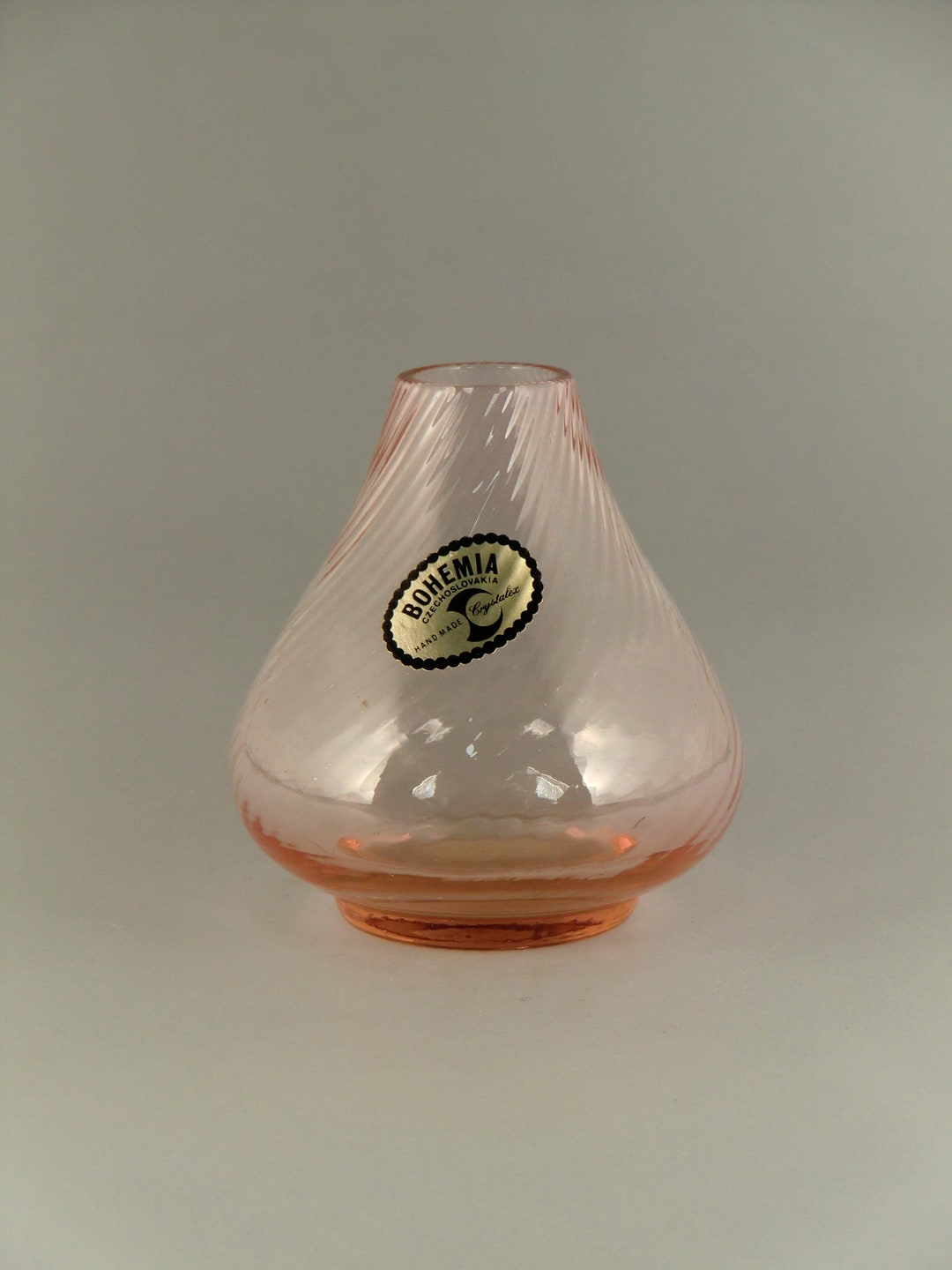 Bohemian Czech Crystalex Novy Bor Haida Art Glass Hand Made Rosaline ...