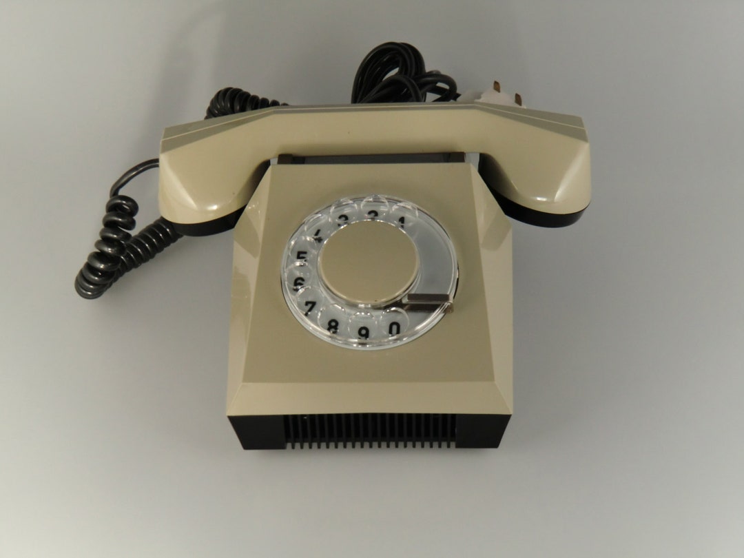 Vintage Czechoslovakia Tesla Rotary Dial Telephone - Etsy
