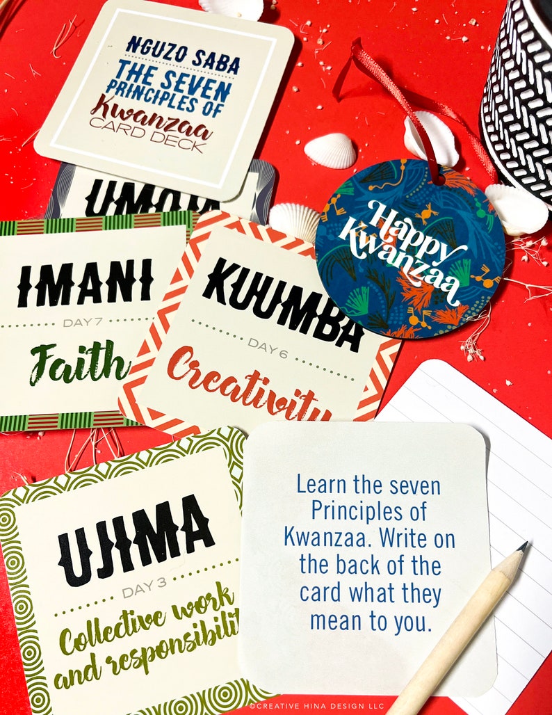 Kwanzaa Card Deck, Ornament Mug (kid Flash Cards, Kwanzaa,, African ...