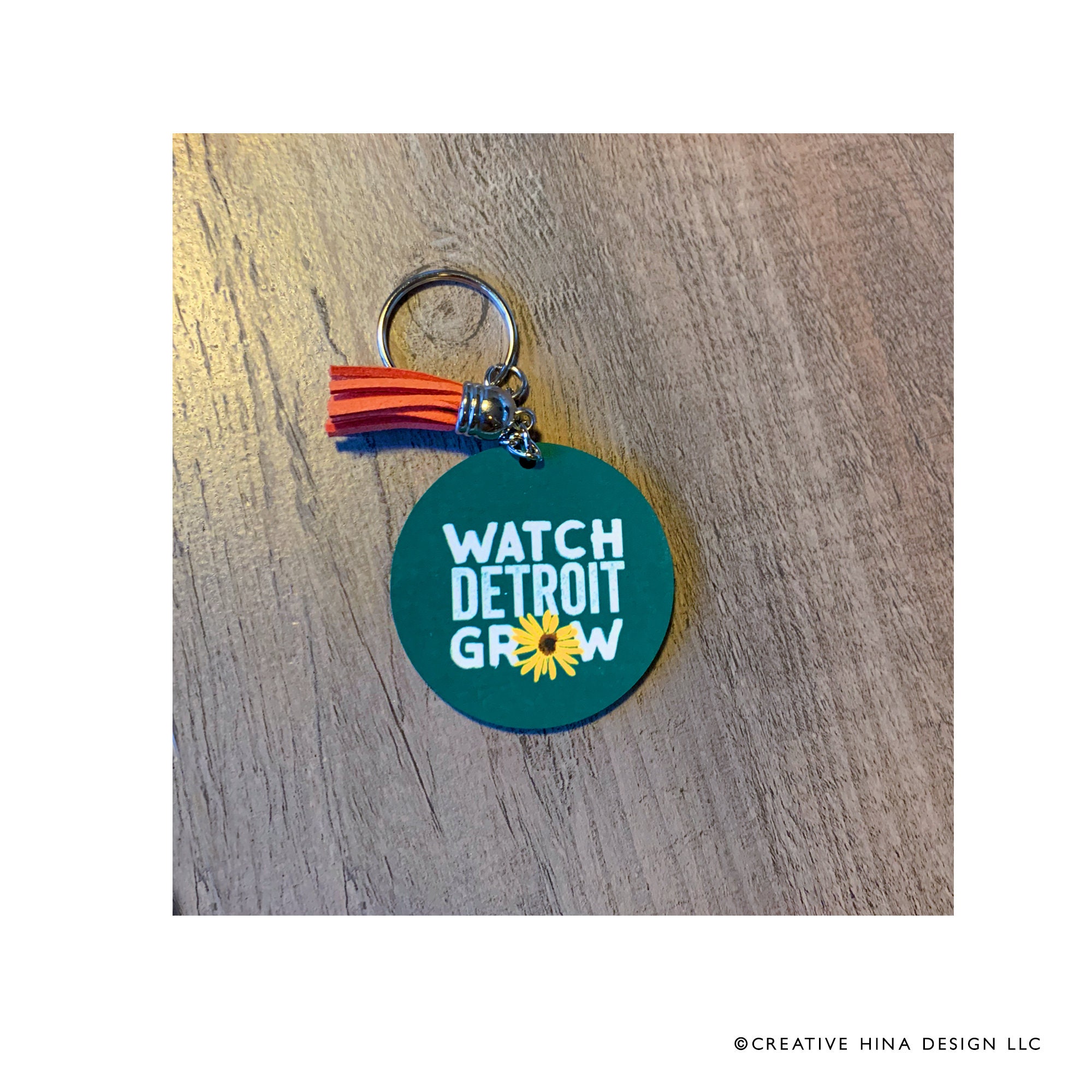 Handcrafted Detroit Keychains From Original Art Design (detroit Gifts ...