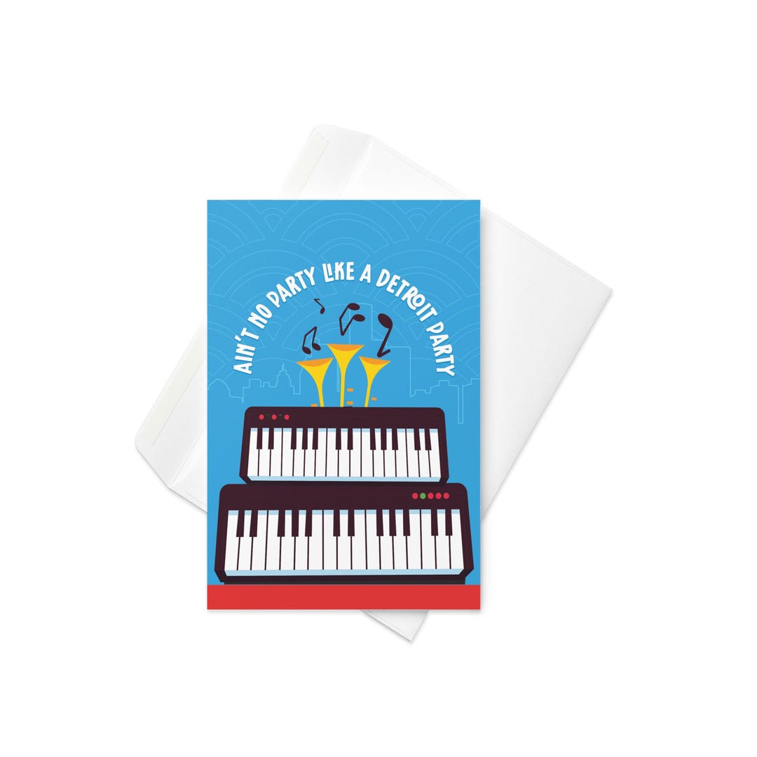 Detroit Birthday Card Music Party Invitation - Etsy