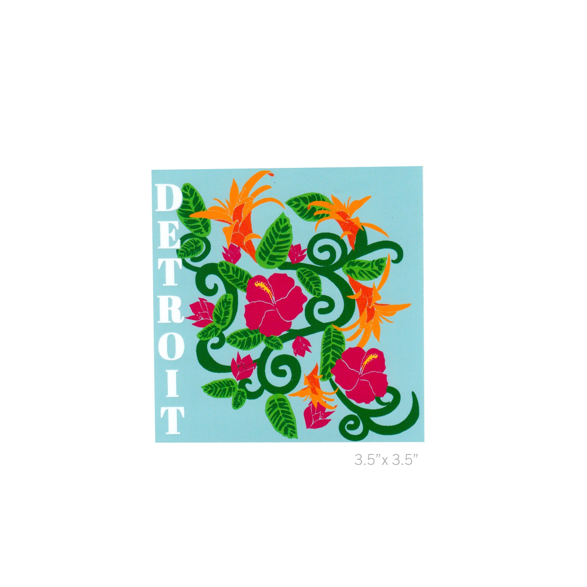 Detroit Decal Sticker Pack / Detroit Garden / Love Sticker / | Etsy