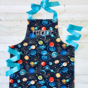 Colorful Galaxy Handmade Art Baking or Craft Apron for Tween Girl ...
