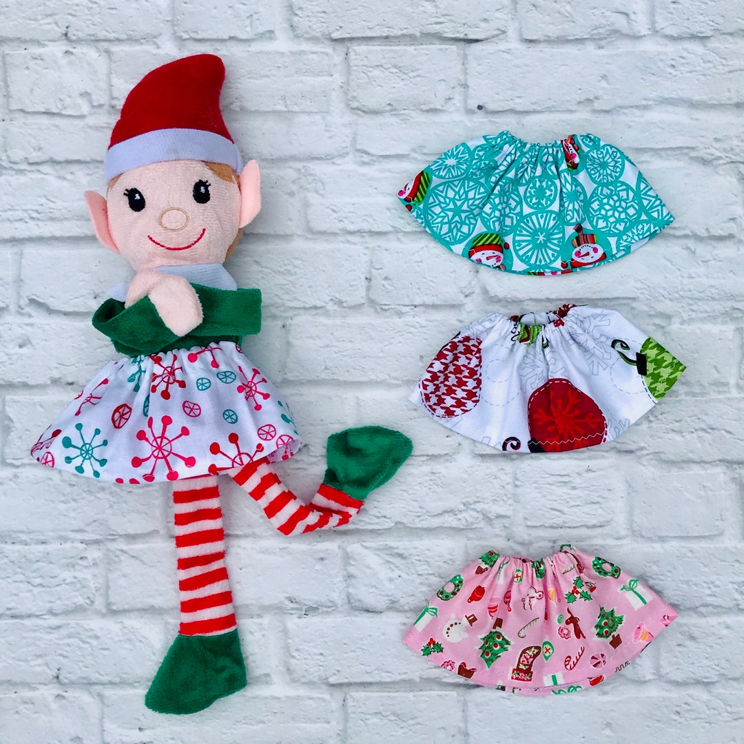 Christmas Elf and Skirt Set - Classroom Plush Elf Accessories - Holiday ...