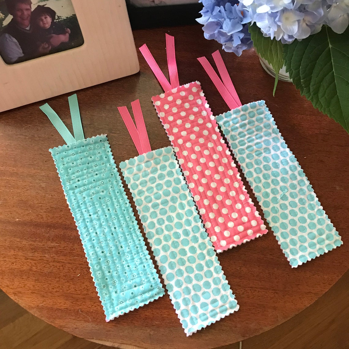 Colorful Quilted Bookmarks Set of 4 Valentine Gift for Book - Etsy