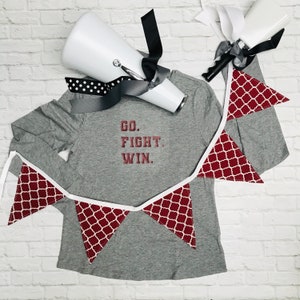 Maroon and White Fabric Banner - School Spirit Classroom Decor ...