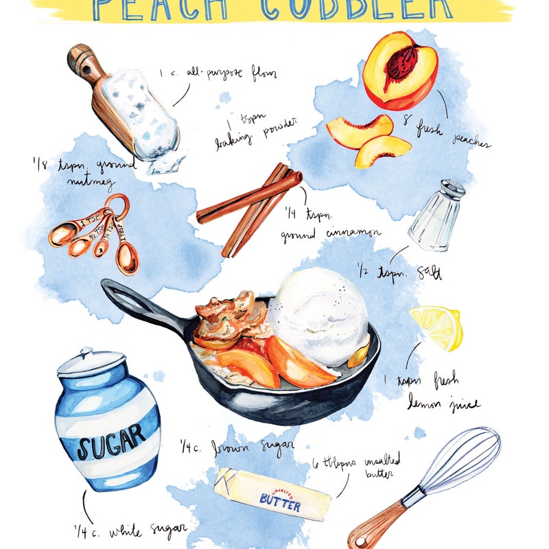 Recipe Illustration - Etsy