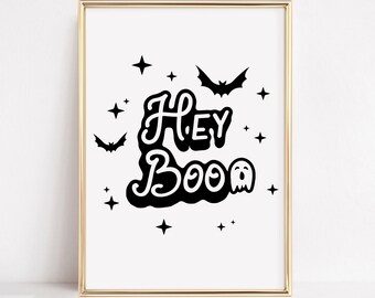 Hey Boo Printable - Etsy