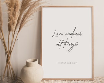 Endures All Things - Etsy
