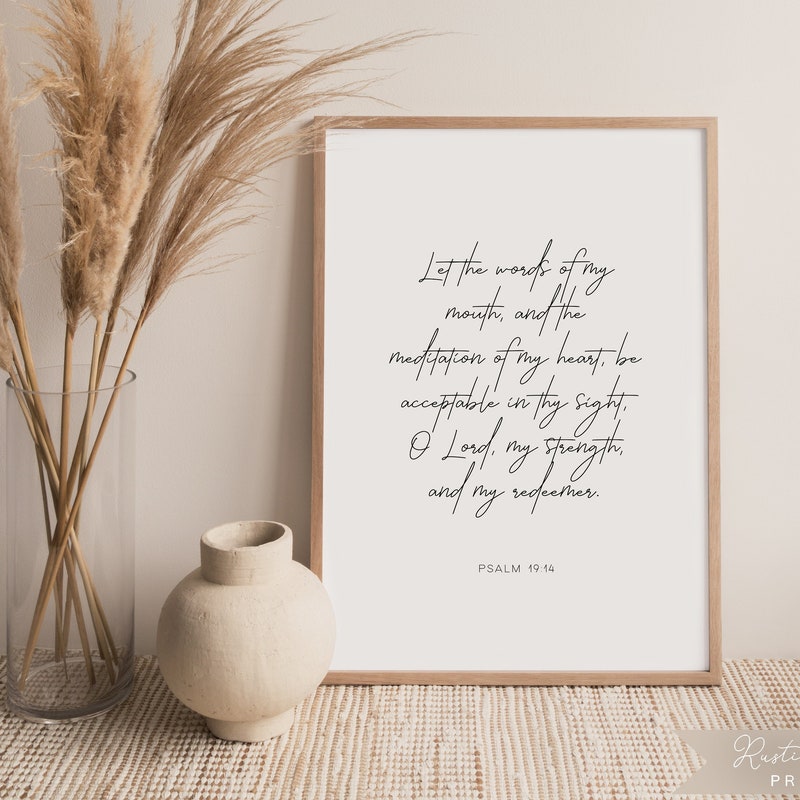 Psalm 19 14 - Etsy