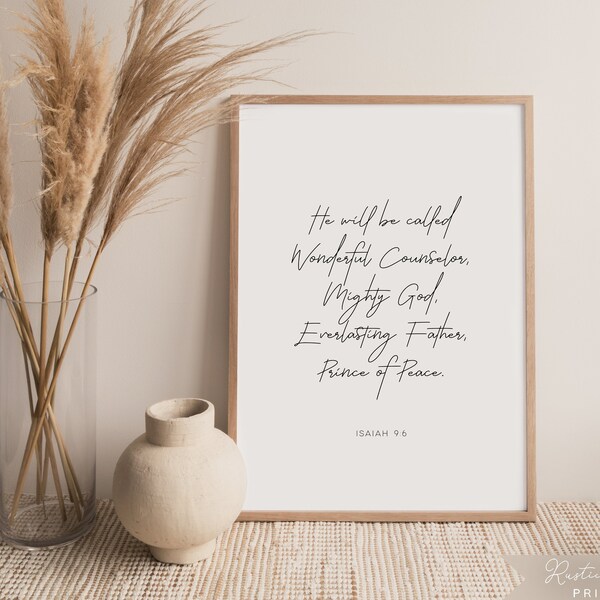 Isaiah 9 6 - Etsy