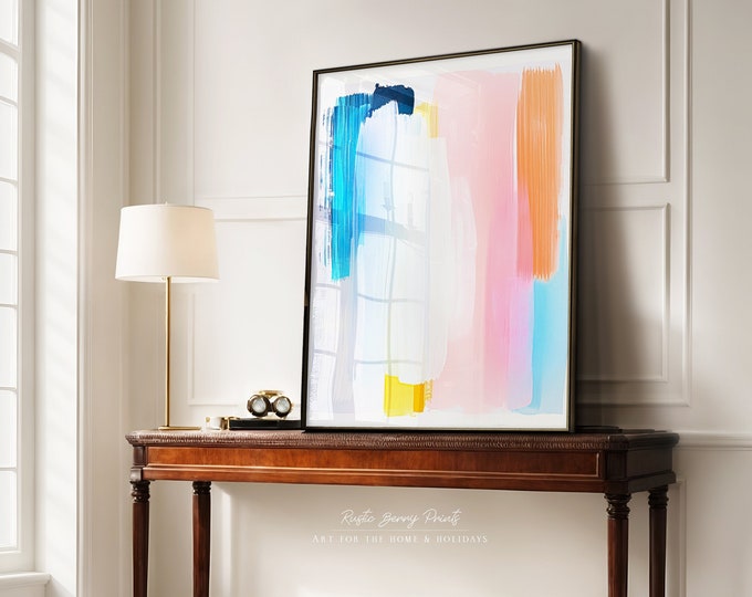 Set of 6 Geometric Art Prints, Color Block Art, Colorful Prints ...