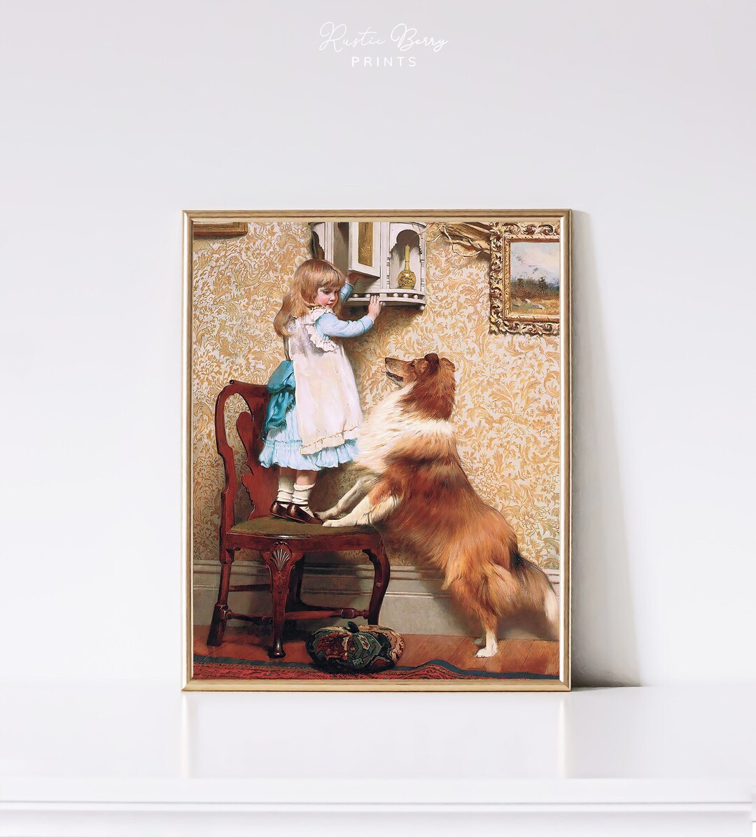 Mischief Cute Vintage Art Print Wall Art Antique Art Digital Instant ...