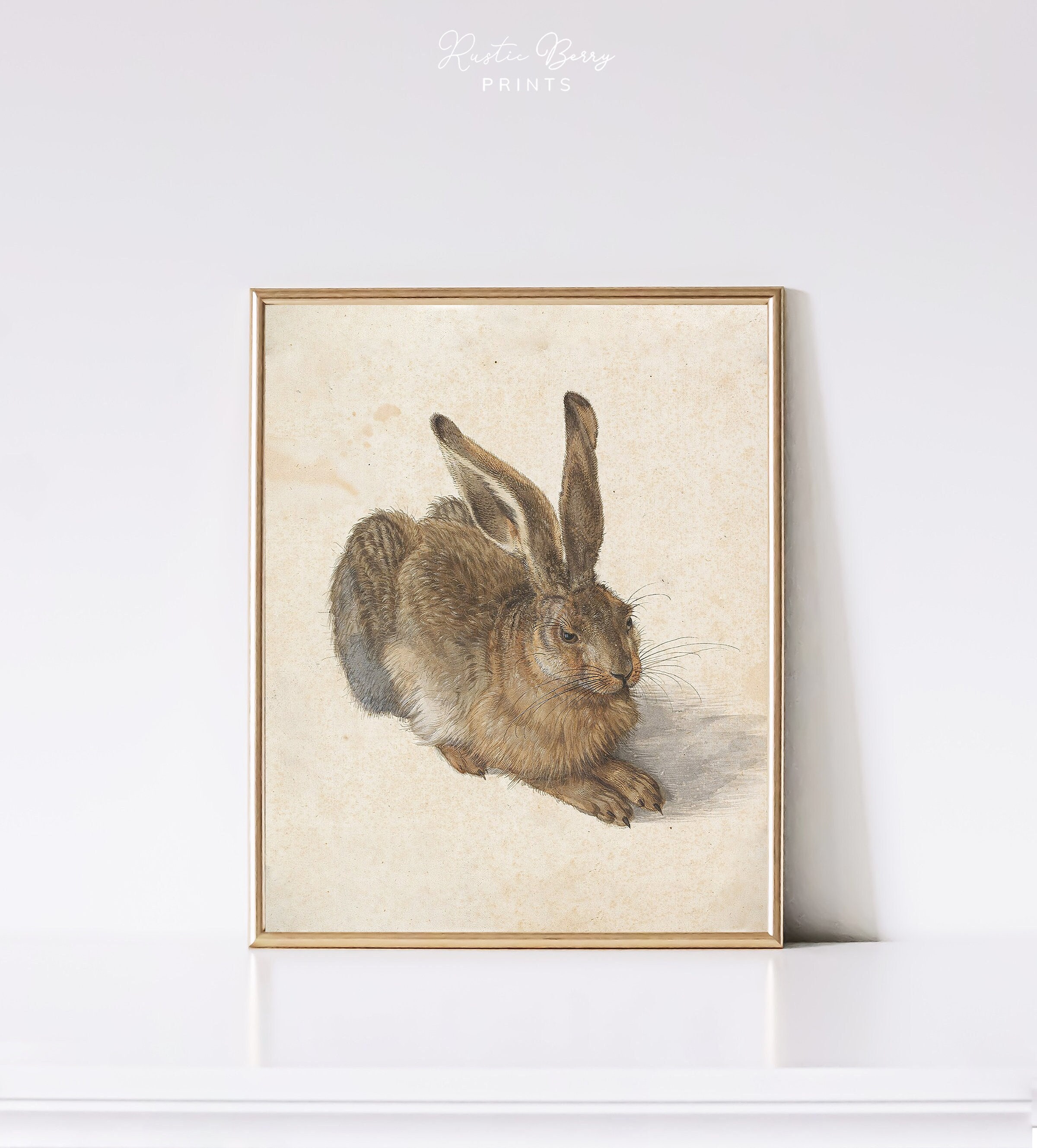 Vintage Rabbit Art Print Wall Art Antique Art Digital Instant Download ...