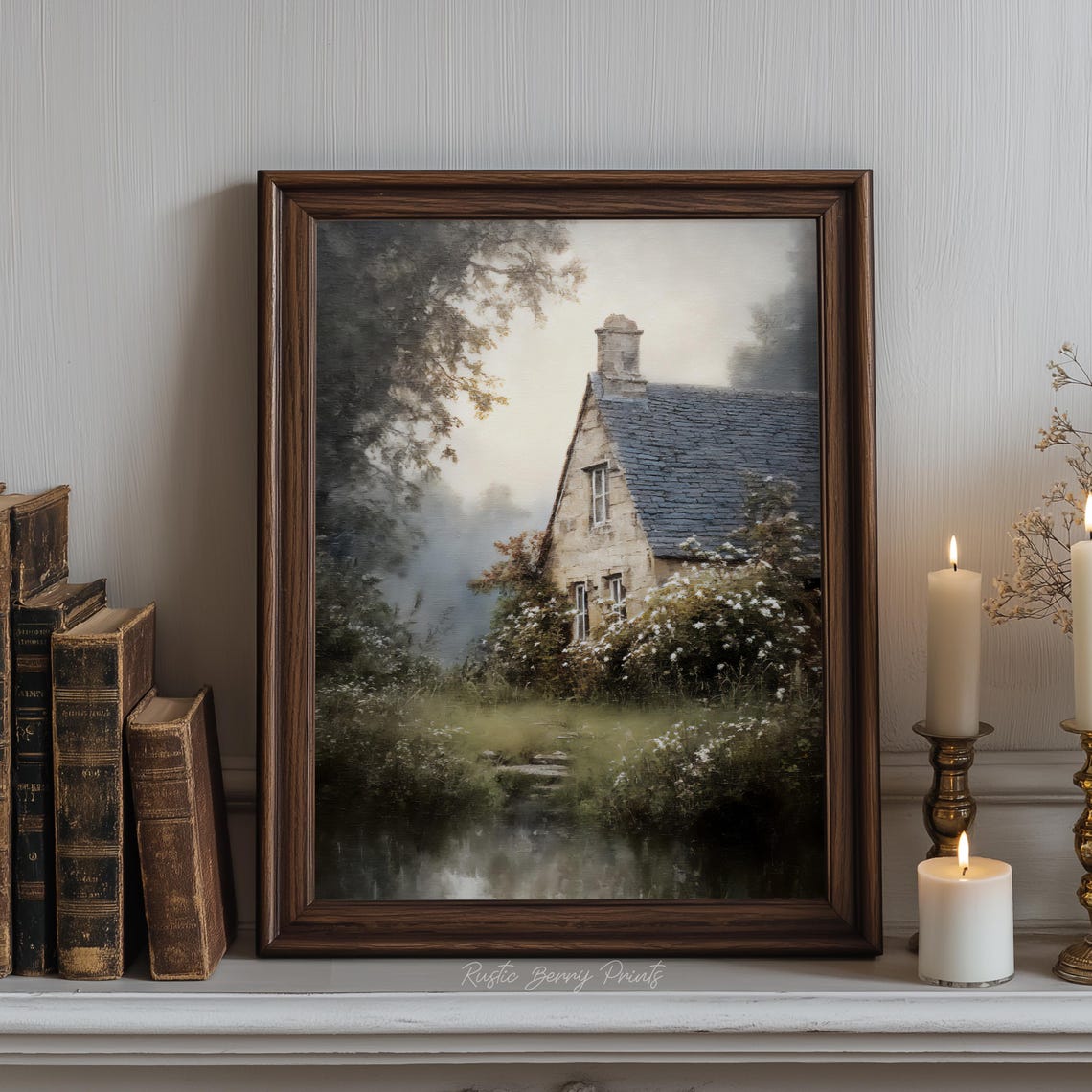 Vintage Cottage Print: Rustic Cottage Wall Art (digital Download) - Etsy