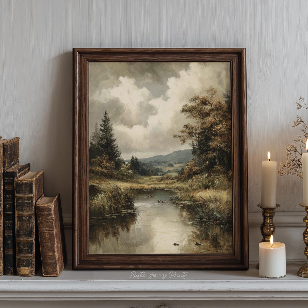 Autumn Print: Fall Landscape Academia Wall Art (digital Download) - Etsy