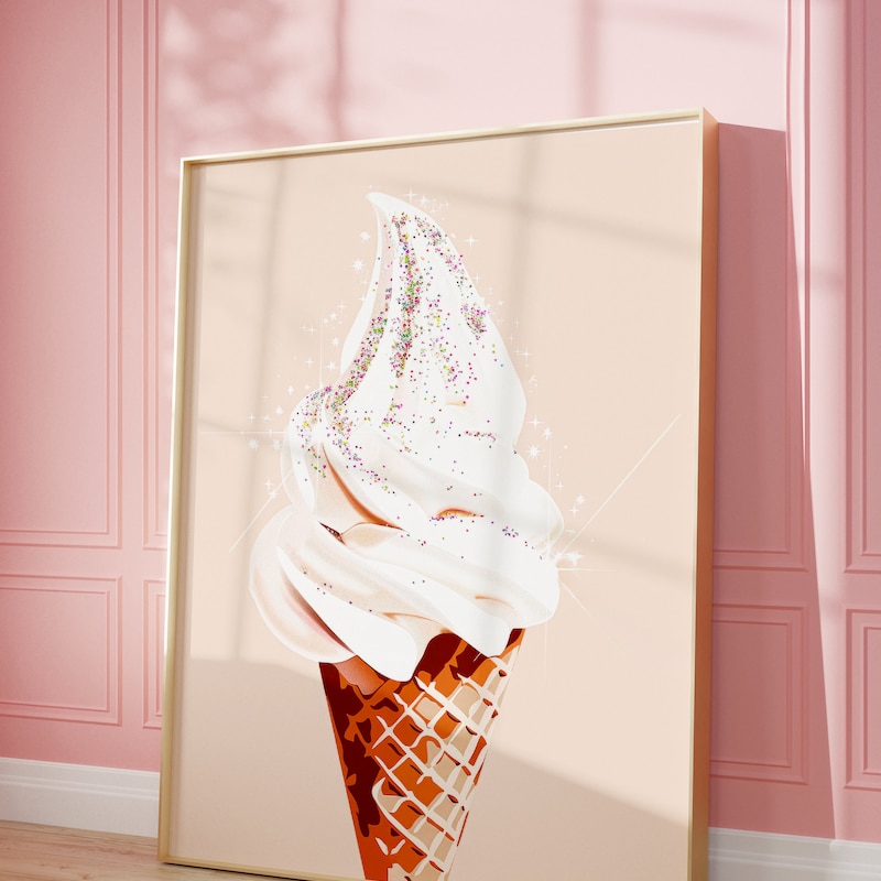 Ice Cream Print - Etsy