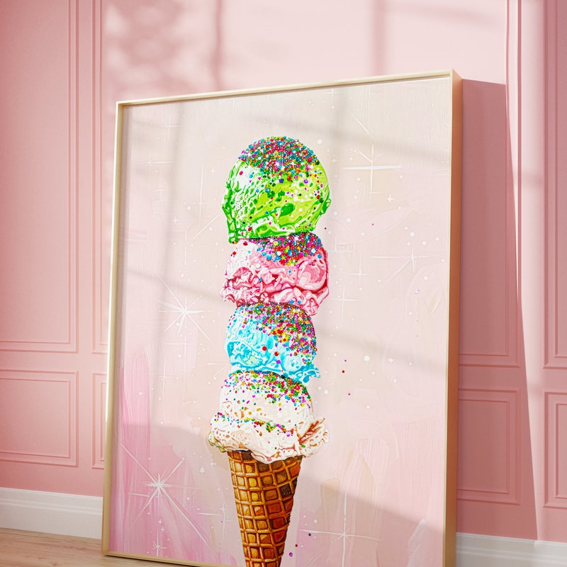 Ice Cream Art - Etsy