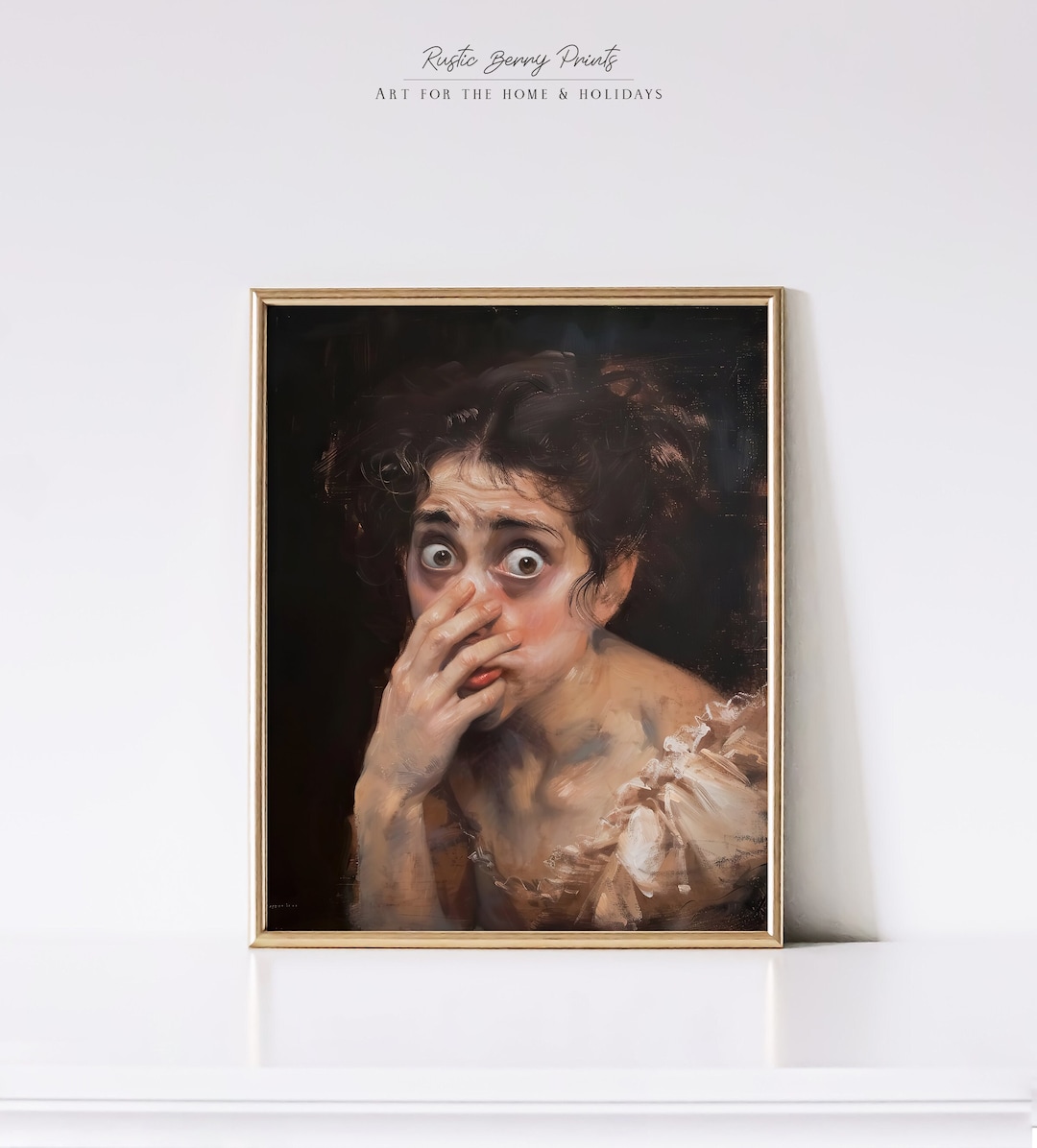 Stinky Bathroom Art Print | Wall Art Painting | Vintage Print | Funny ...