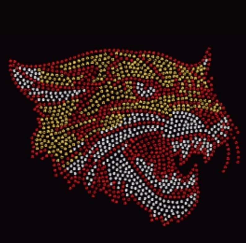 Bethune Cookman Wildcat Mascot Rhinestone Transfer - Etsy