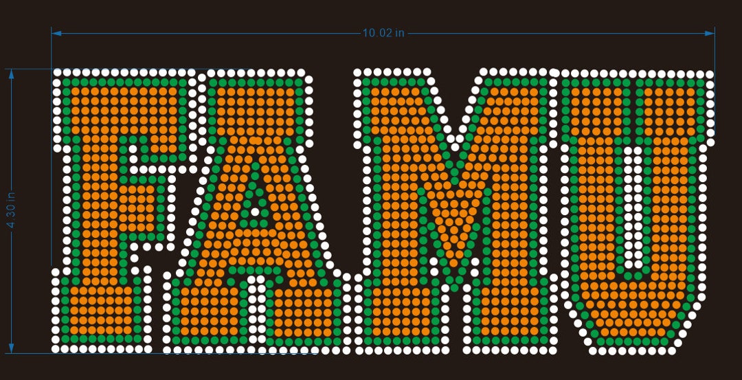 FAMU Collegiate Letter Words - Etsy